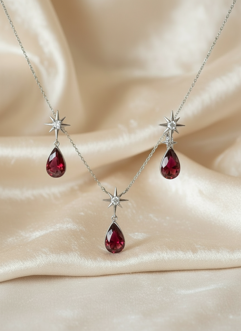 CONJUNTO ESTERLADO CRISTAL SWAROVSKI – Pamela Lobos Joyas