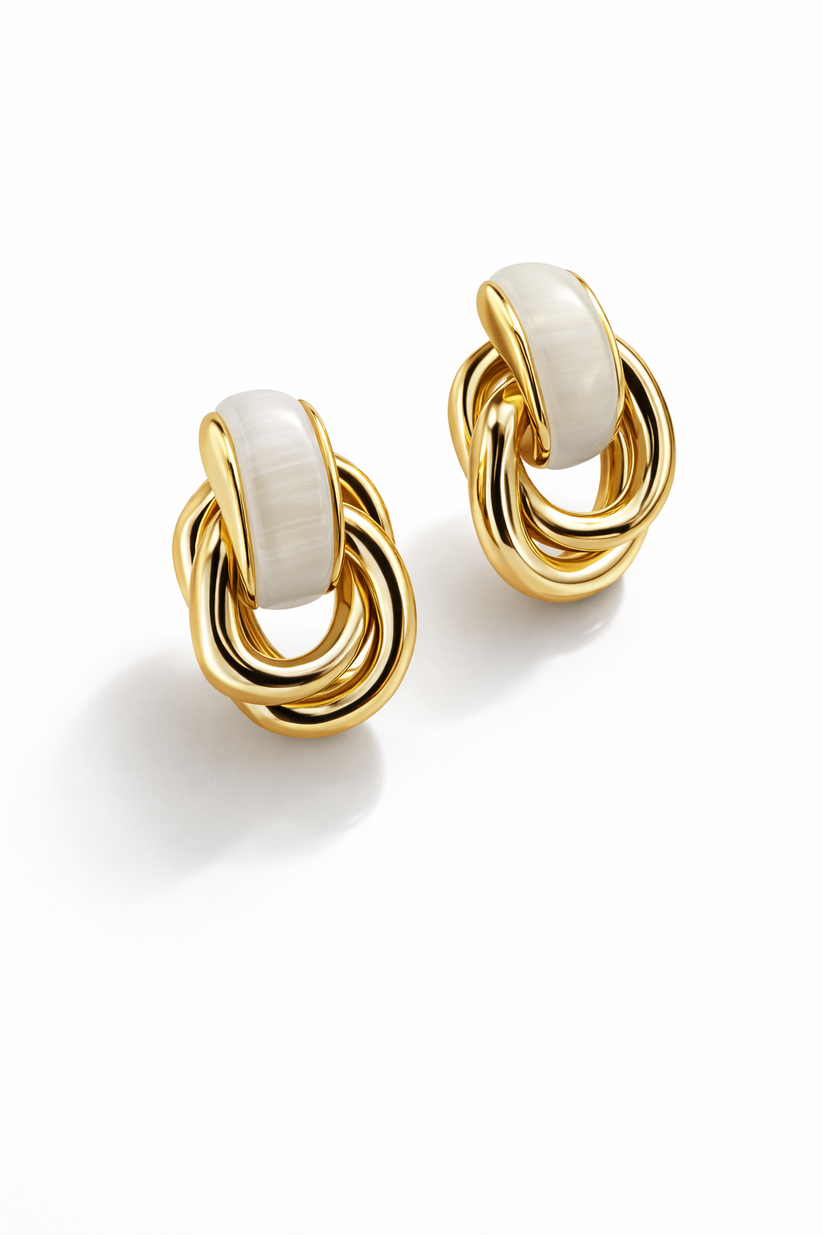 Aros Aura cat eye – Pamela Lobos Joyas