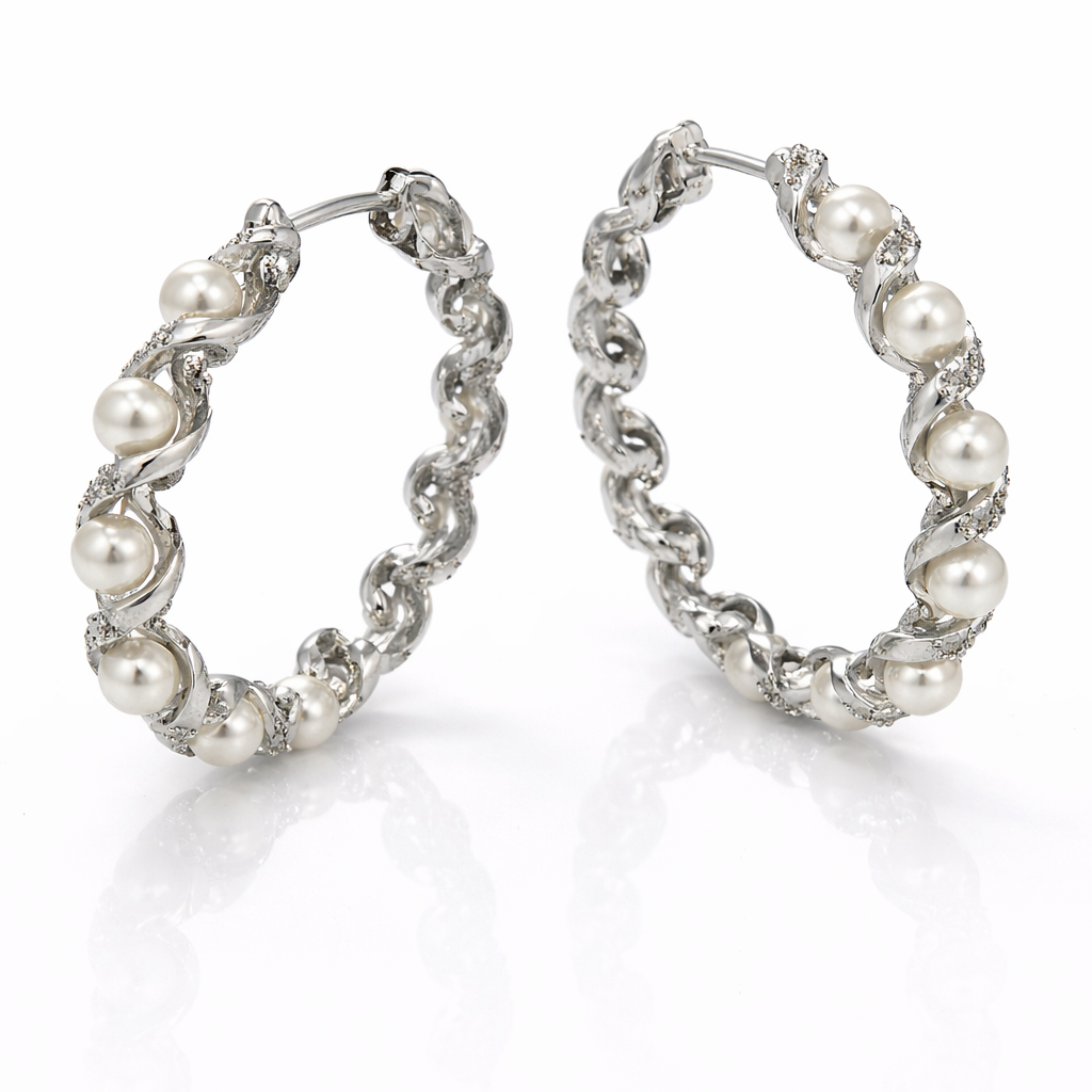 Argolla cristal paves Grande perla – Pamela Lobos Joyas